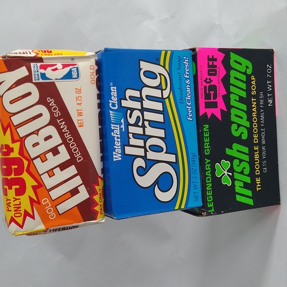 Misc | Bath & Body | 3 Vintage Deodorant Soap Bars Irish Spring ...